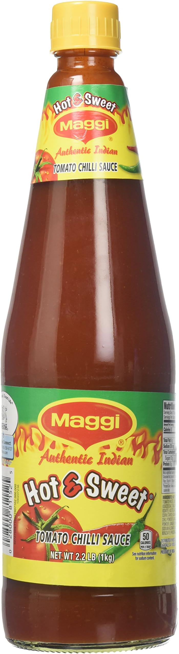 Amazon.com : Maggi Hot & Sweet Tomato chilli sauce 500g : Grocery ...