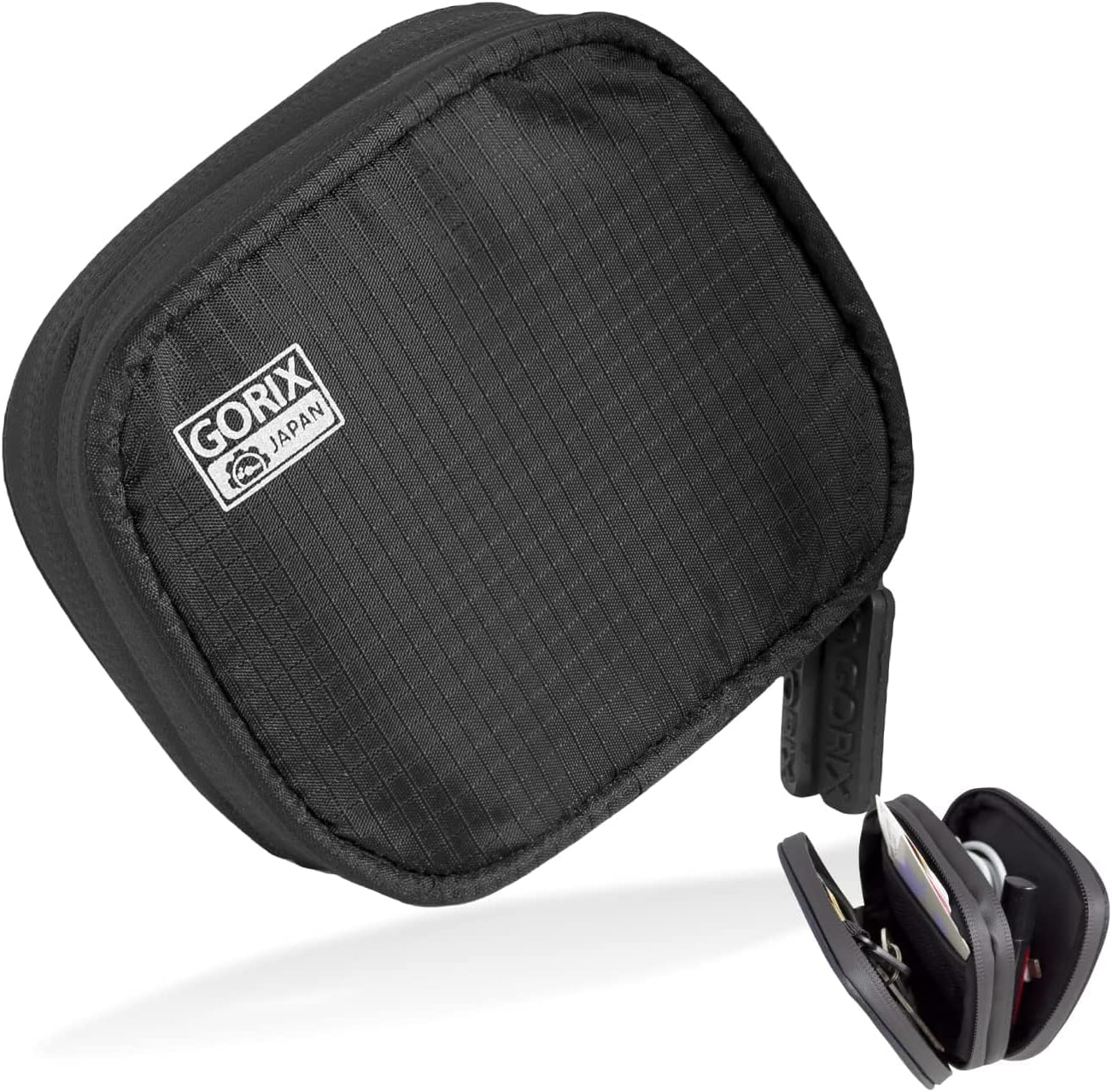 Amazon.co.jp: GORIX(ゴリックス) ミニポーチ カラビナ ロック機能付き 防水 小銭入れ カード 鍵 ミニ財布 サイクル スポーツ 自転車 コインケース 旅行 小物入れ ...