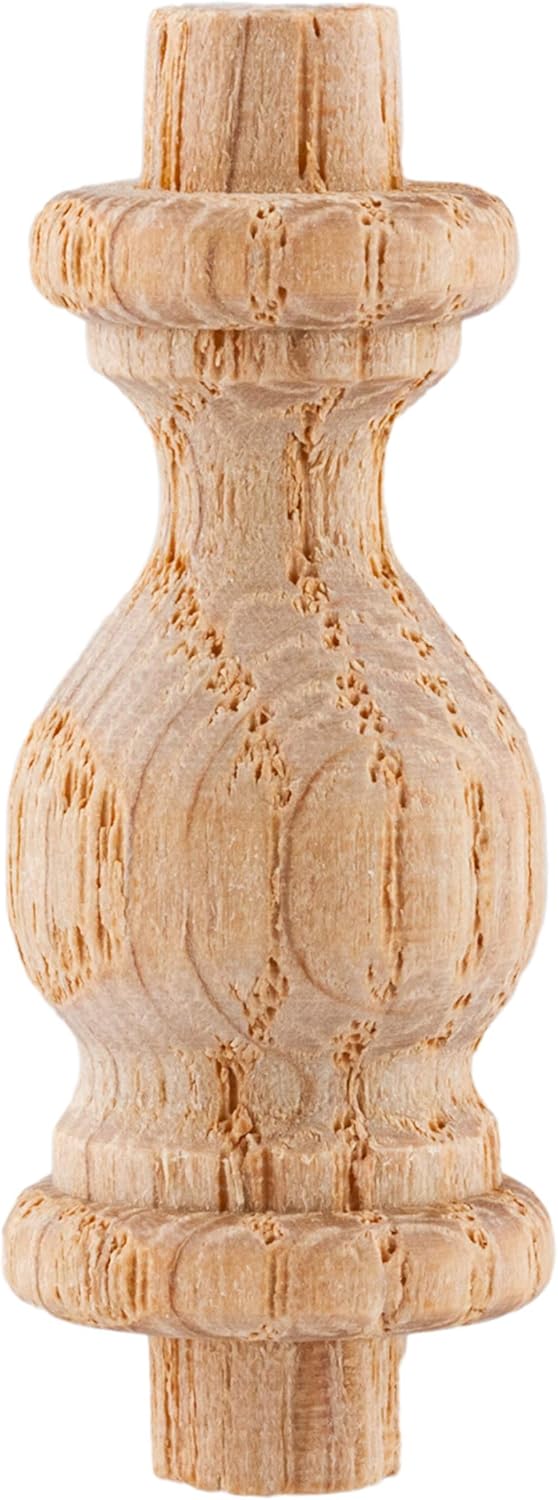 Amazon.com: Turned Oak Spindles | Pack of 12 | Unfinished Wood Spindle ...