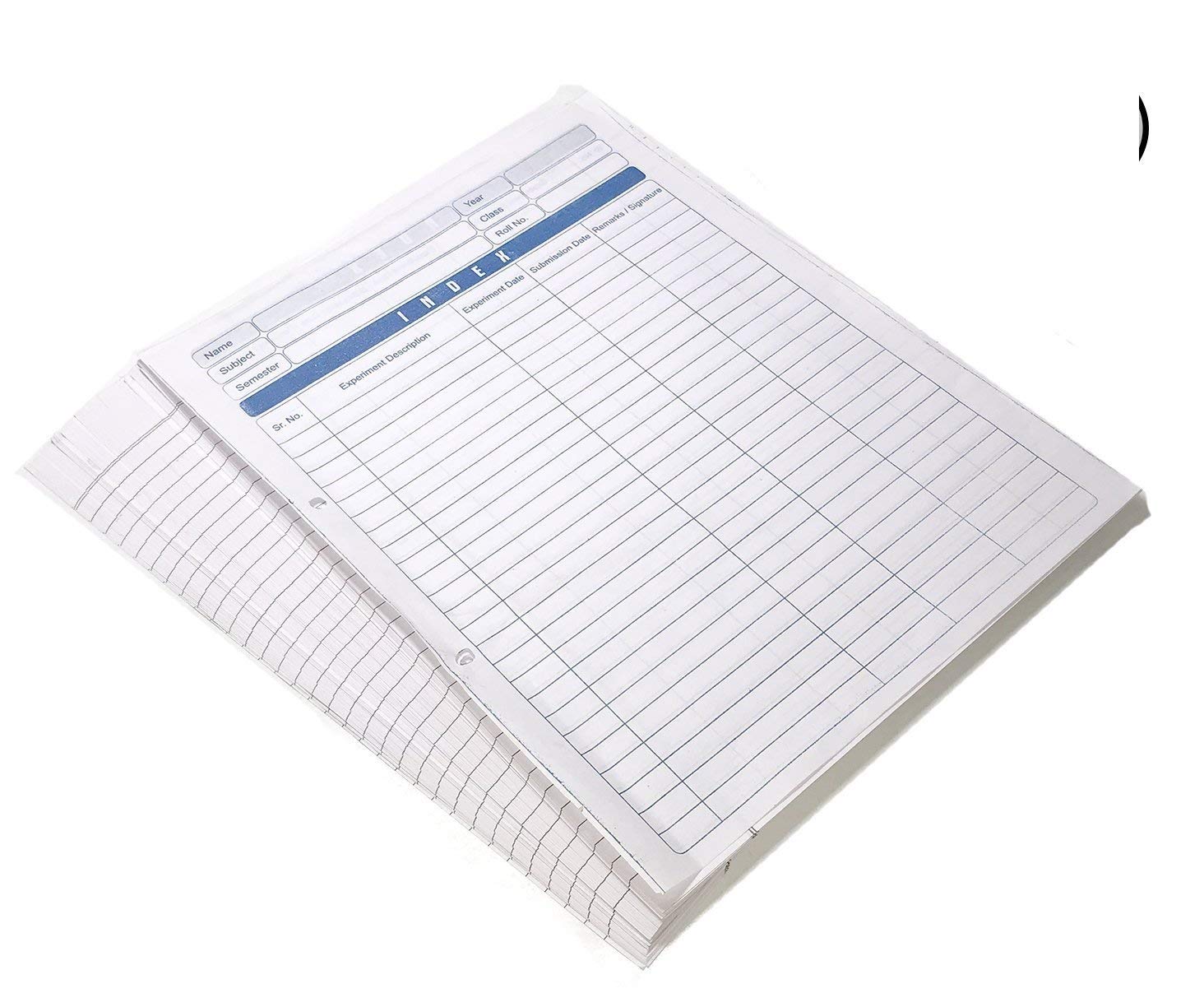 Lakeer A4 Ruled White Project Sheets Loose Leaf Filler Paper, 100 Sheet ...