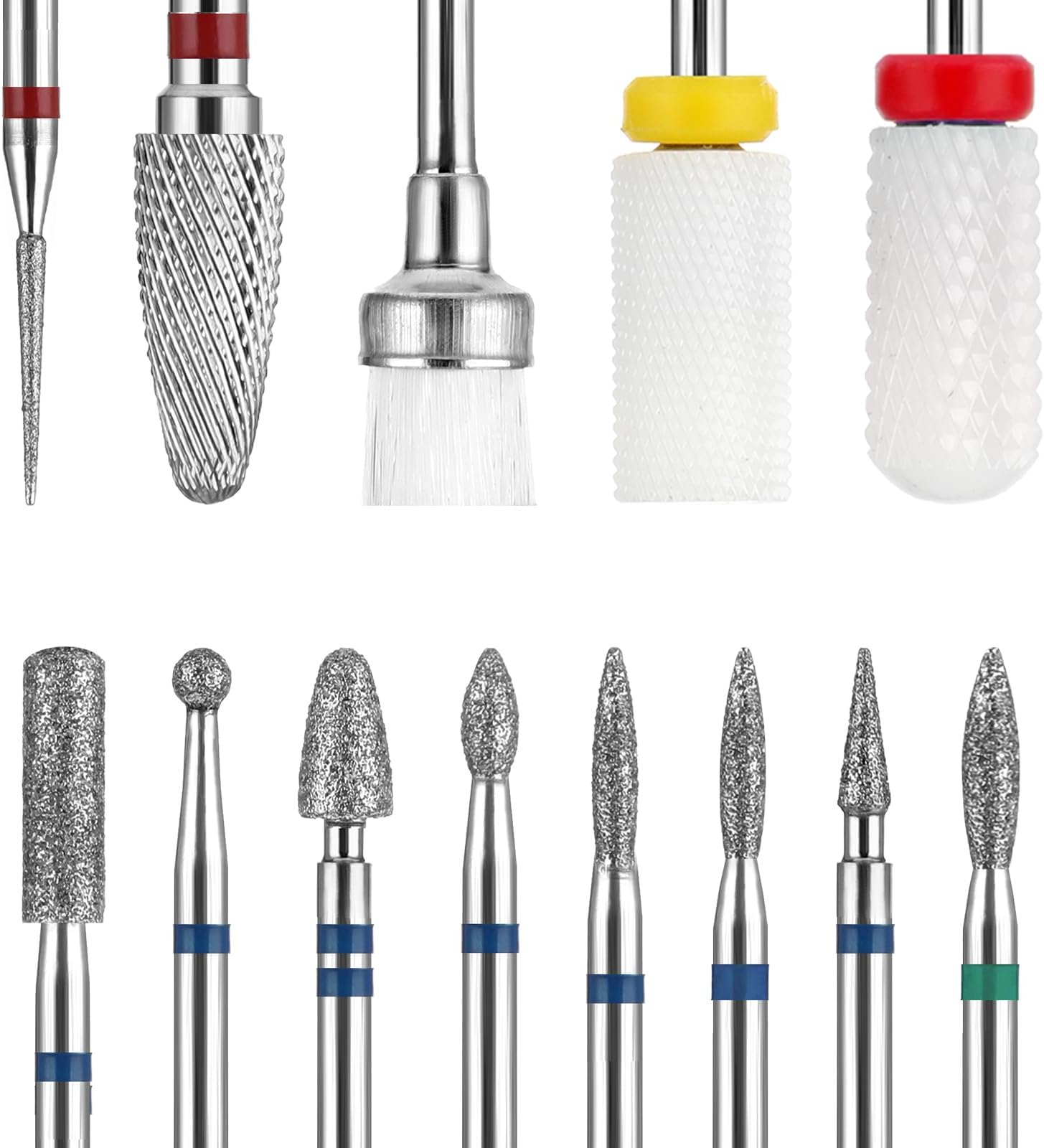 Amazon.com: YUXIANLB 10 Pcs Nail Drill Bits Set, 3/32“ Professional ...