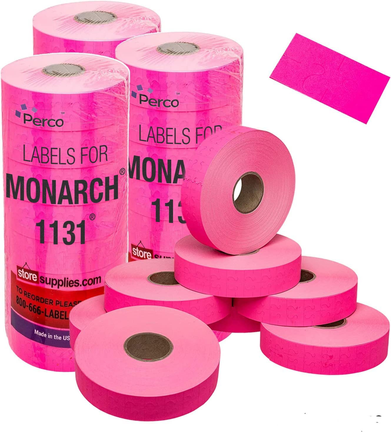 Snapklik.com : Fluorescent Pink Pricing Labels For Monarch 1131 Price ...