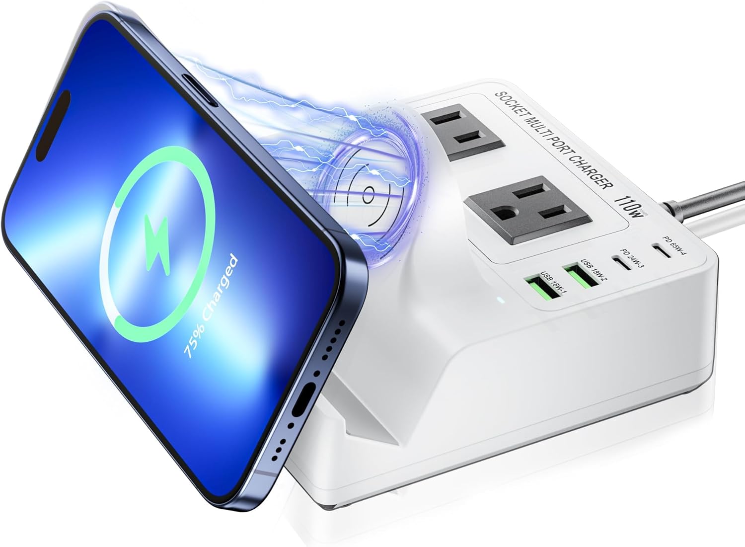 Amazon.com: USB Charging Station for Multiple Devices Apple, TOPOINT 7 ...