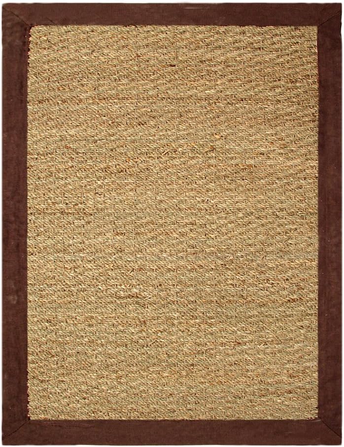 Amazon.com: Chesapeake Seagrass 40-Inch by 60-Inch Area Rug, Chocolate ...
