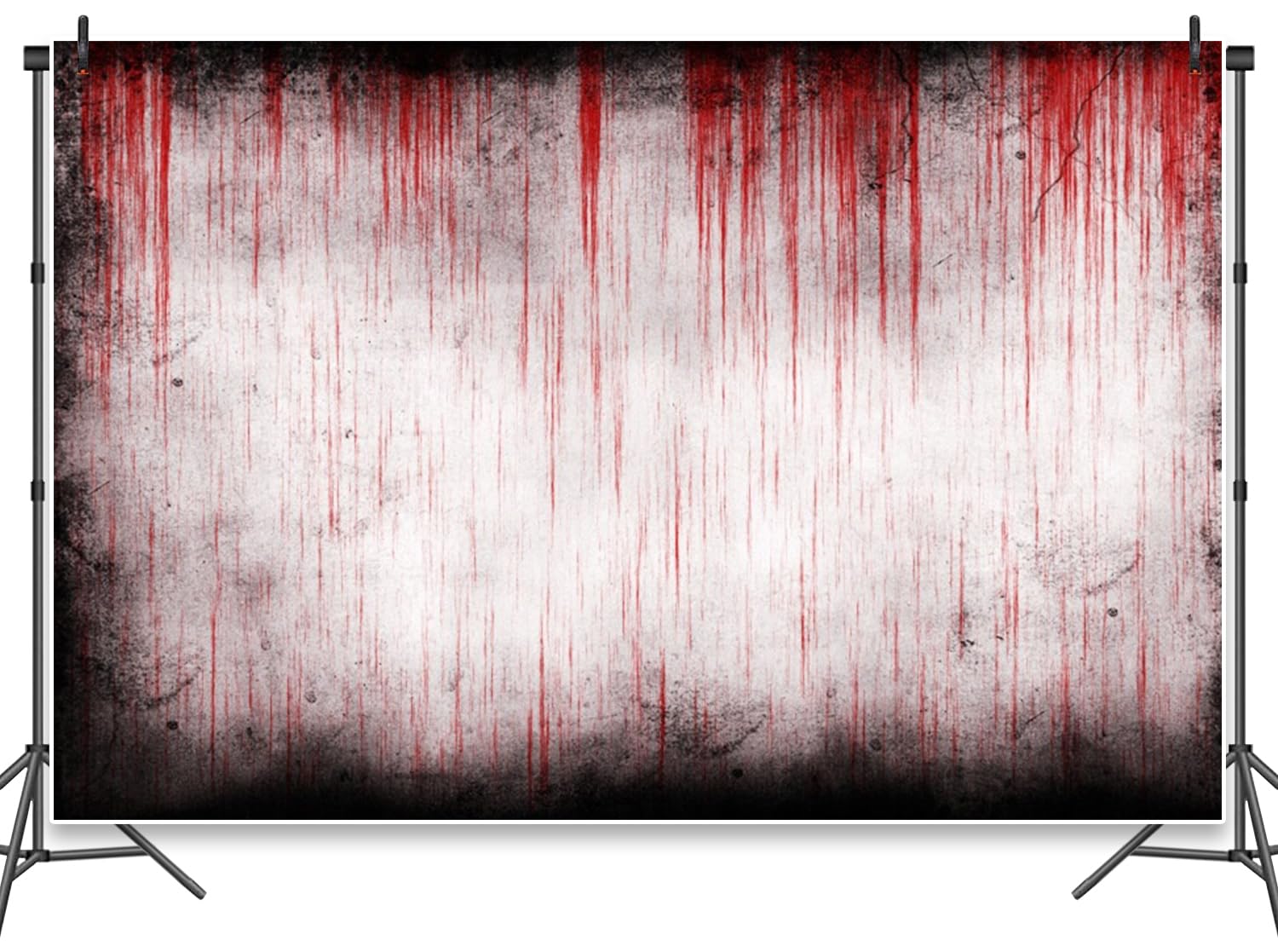 Amazon.com : Halloween Blood Backdrop Bloody Zombie Doorway Backdrop ...