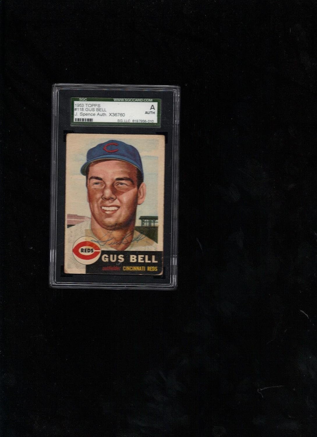 1953 Topps #118 Gus Bell Reds signed autographed SGC - JSA Certified ...