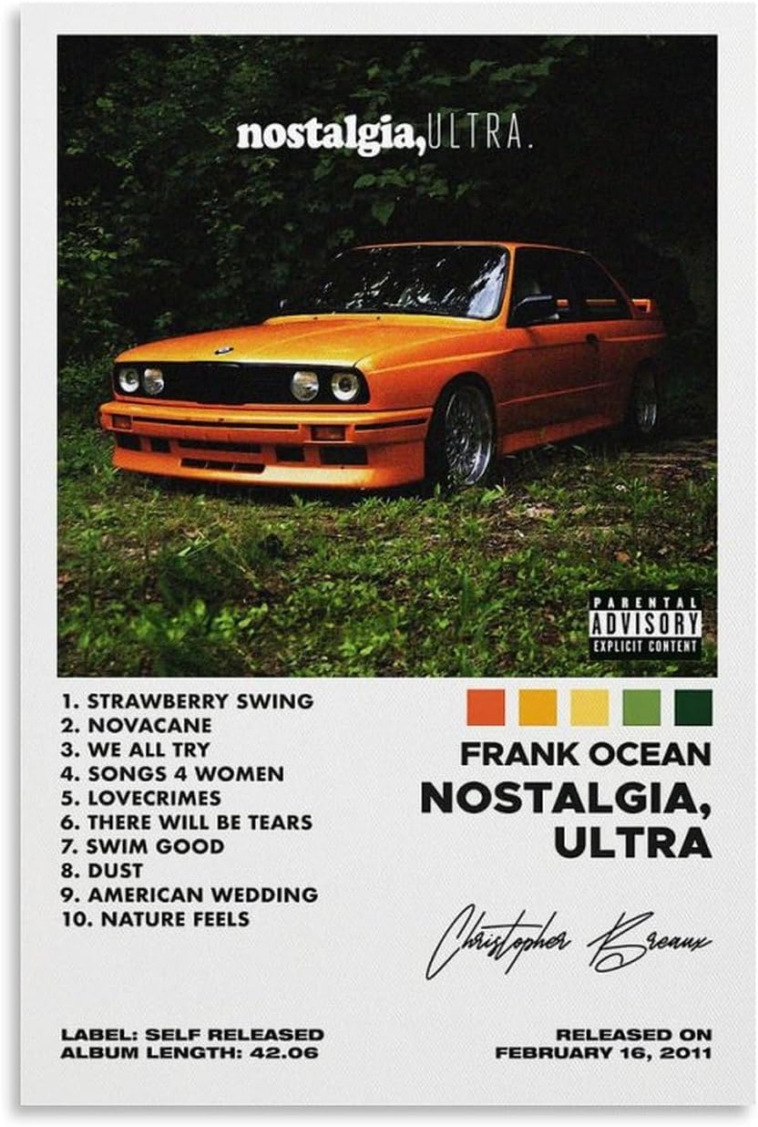Amazon.com: KJV Frank Ocean Nostalgia Ultra Poster Album Cover Poster ...