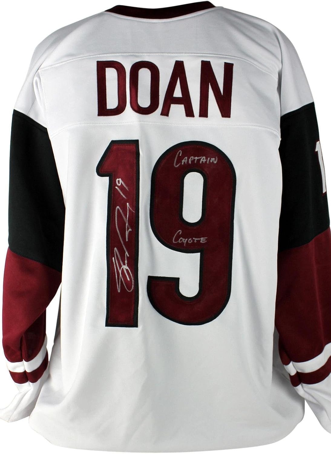 Coyotes Shane Doan "Captain Coyote" Signed White Jersey BAS - Beckett ...
