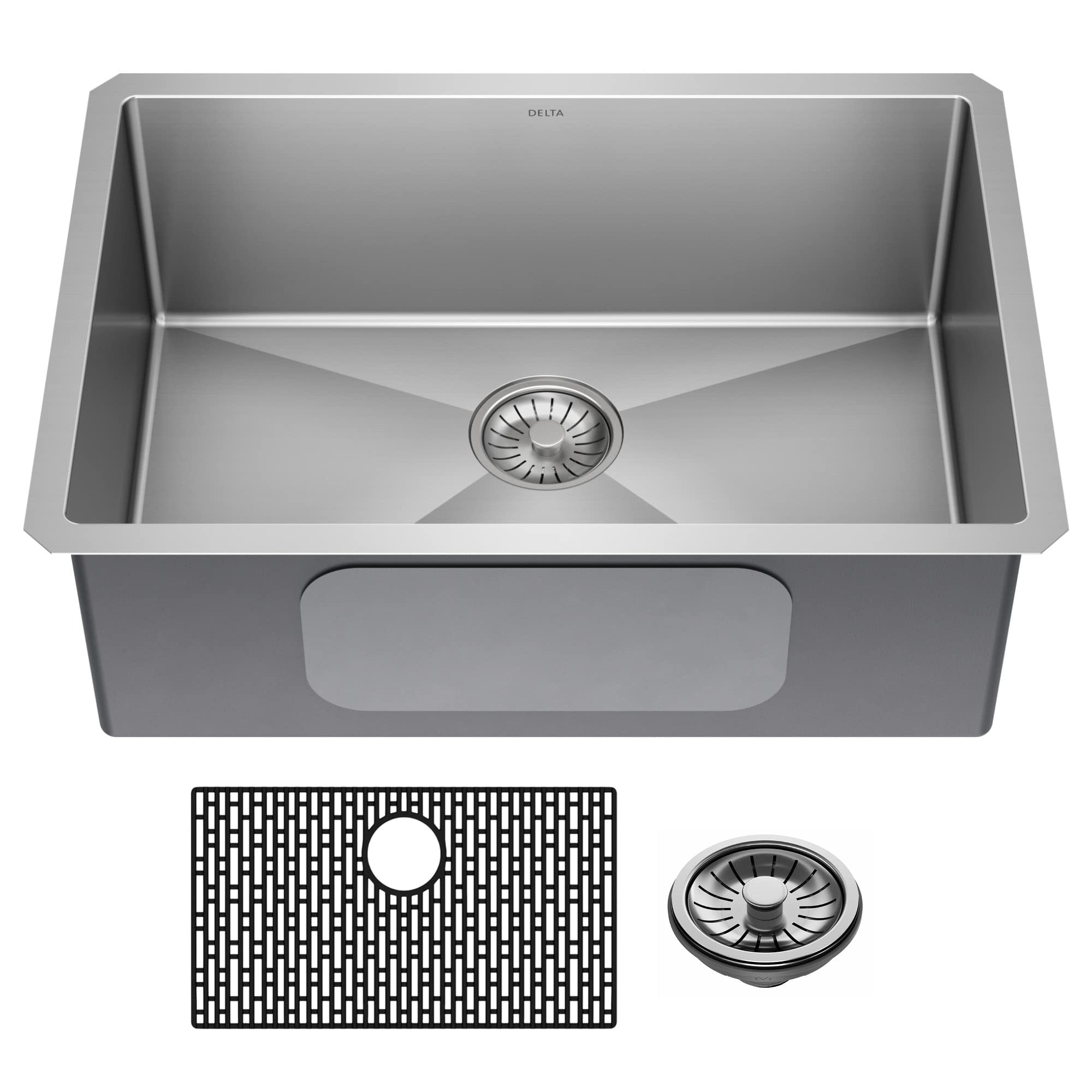Snapklik.com : DELTA FAUCET Delta Lenta 26-inch Undermount 16 Gauge ...