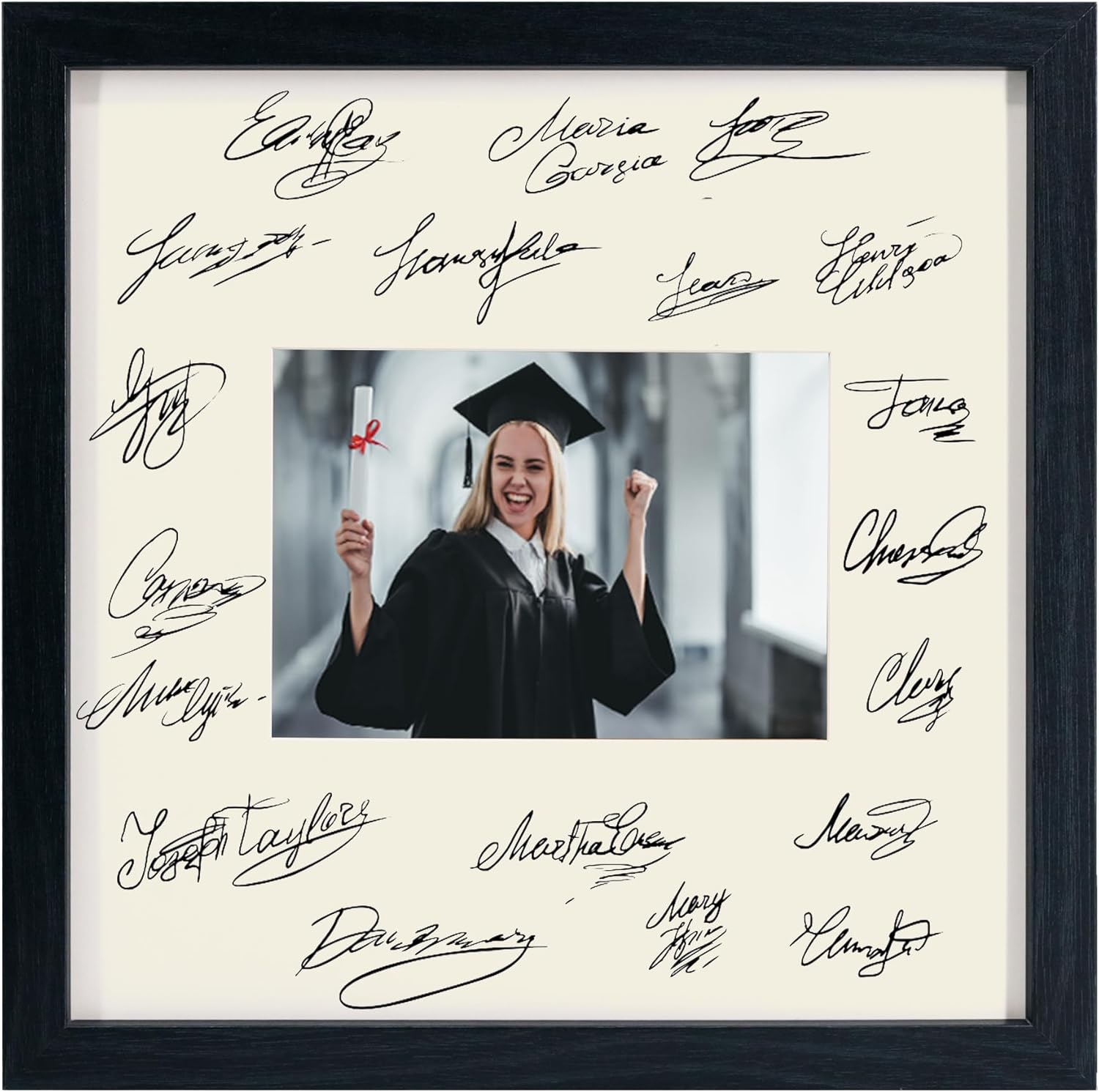 Amazon.com - GarduationMall 12x12 Signature Picture Frame Holds 5x7 ...