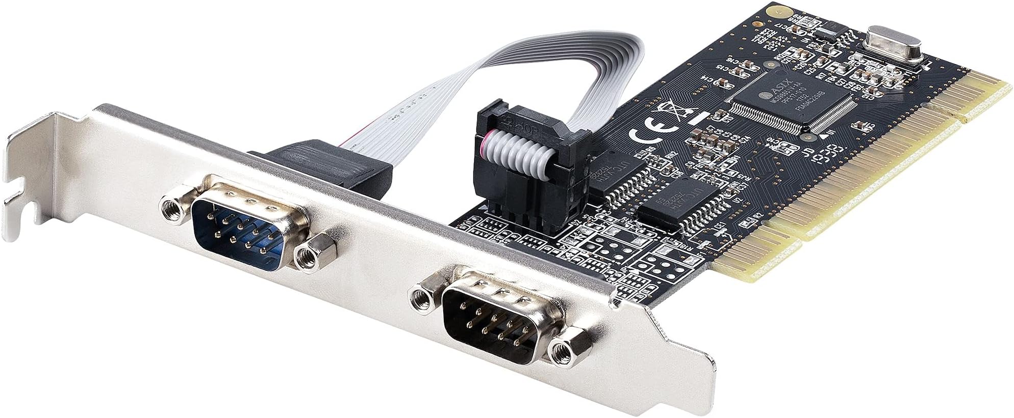 Amazon.com: LinksTek 2-Port PCI Express RS-232 DB9 Serial Port Card for ...