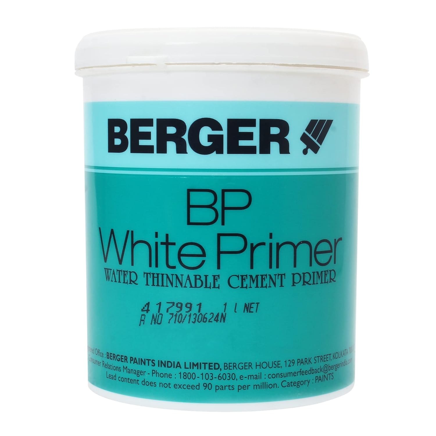 BERGER White Primer Water Thinnable 1Ltr : Amazon.in: Home Improvement
