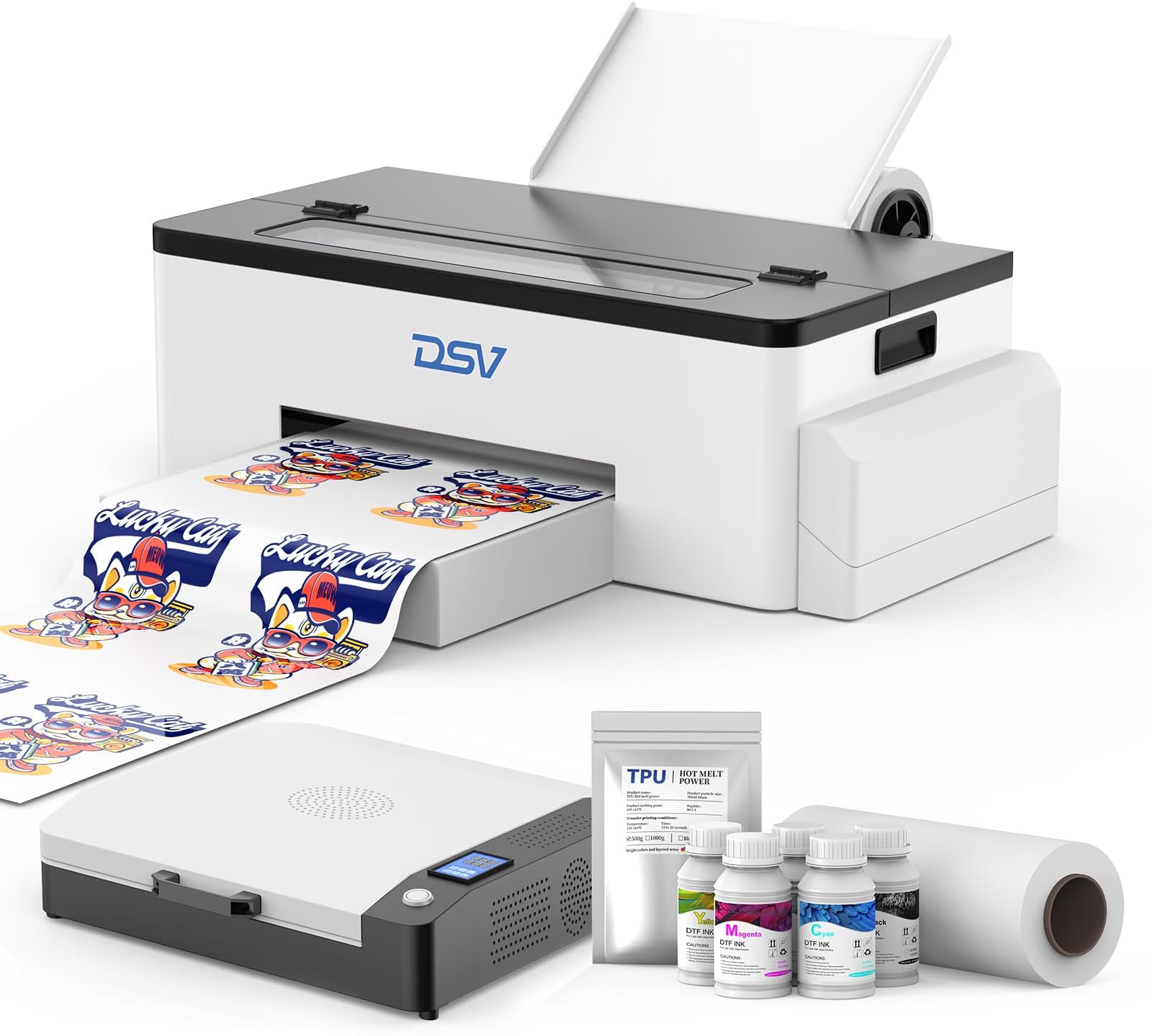 Amazon.com: EnjoyColor A3+ DTF Printer with Roll Feeder, DTF Transfer ...