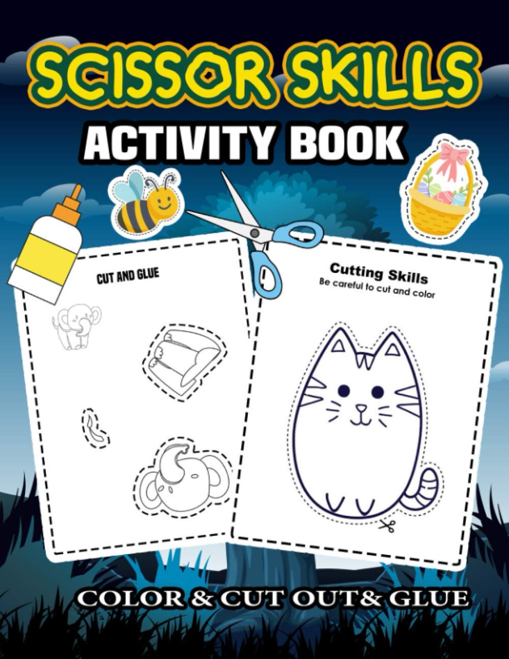 Scissor Skills Activity Book Scissor Skills Workbook Cutting Practice ...