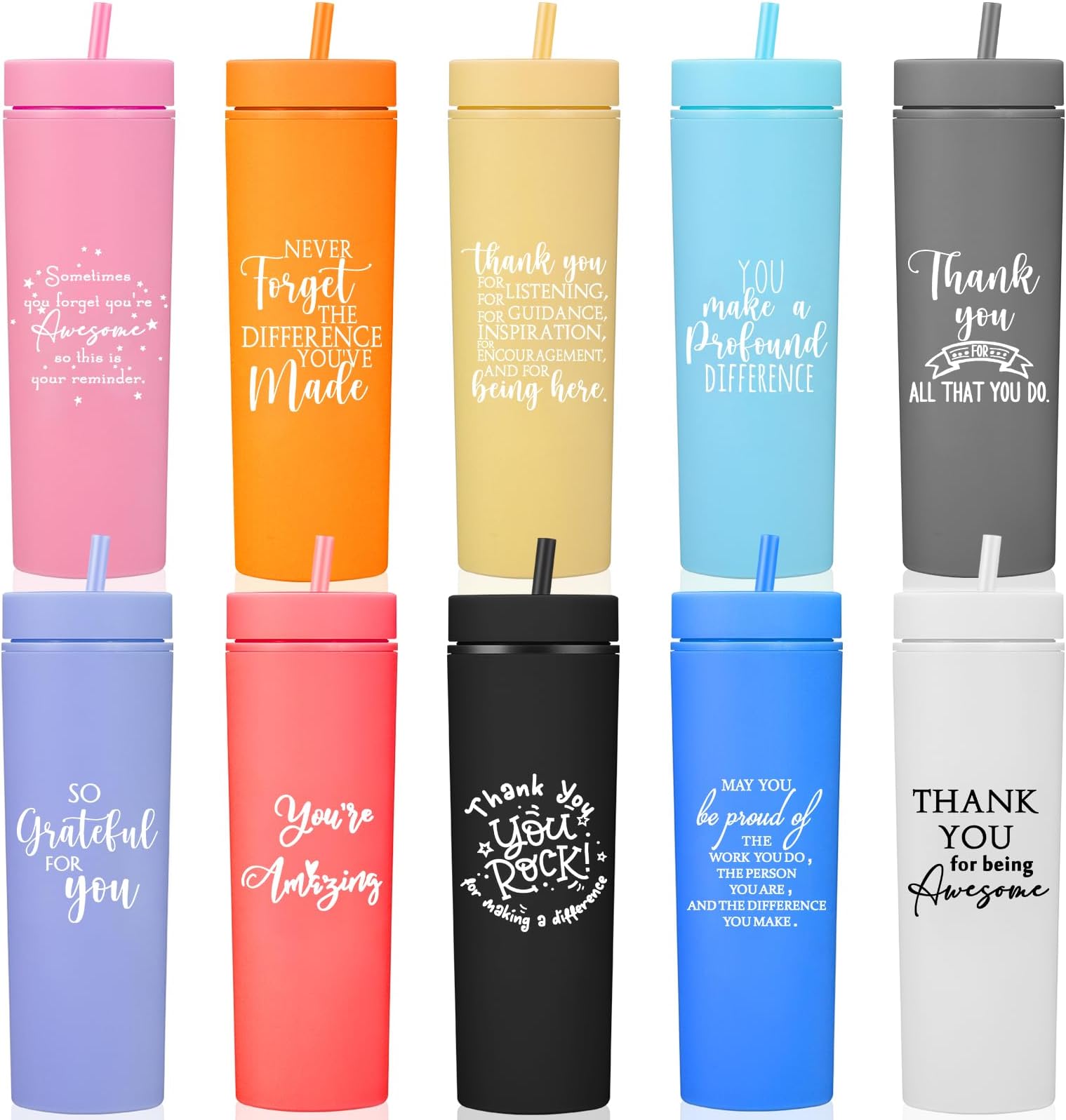 Amazon.com: Meanplan Employee Appreciation Gift Bulk 16 oz Thank You ...