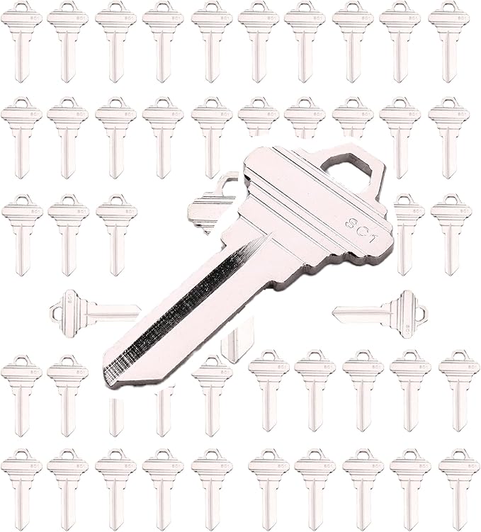 Amazon.com: SC1 Blank Key Blanks, Brass SC1 Uncut Blank Keys, Pack of ...