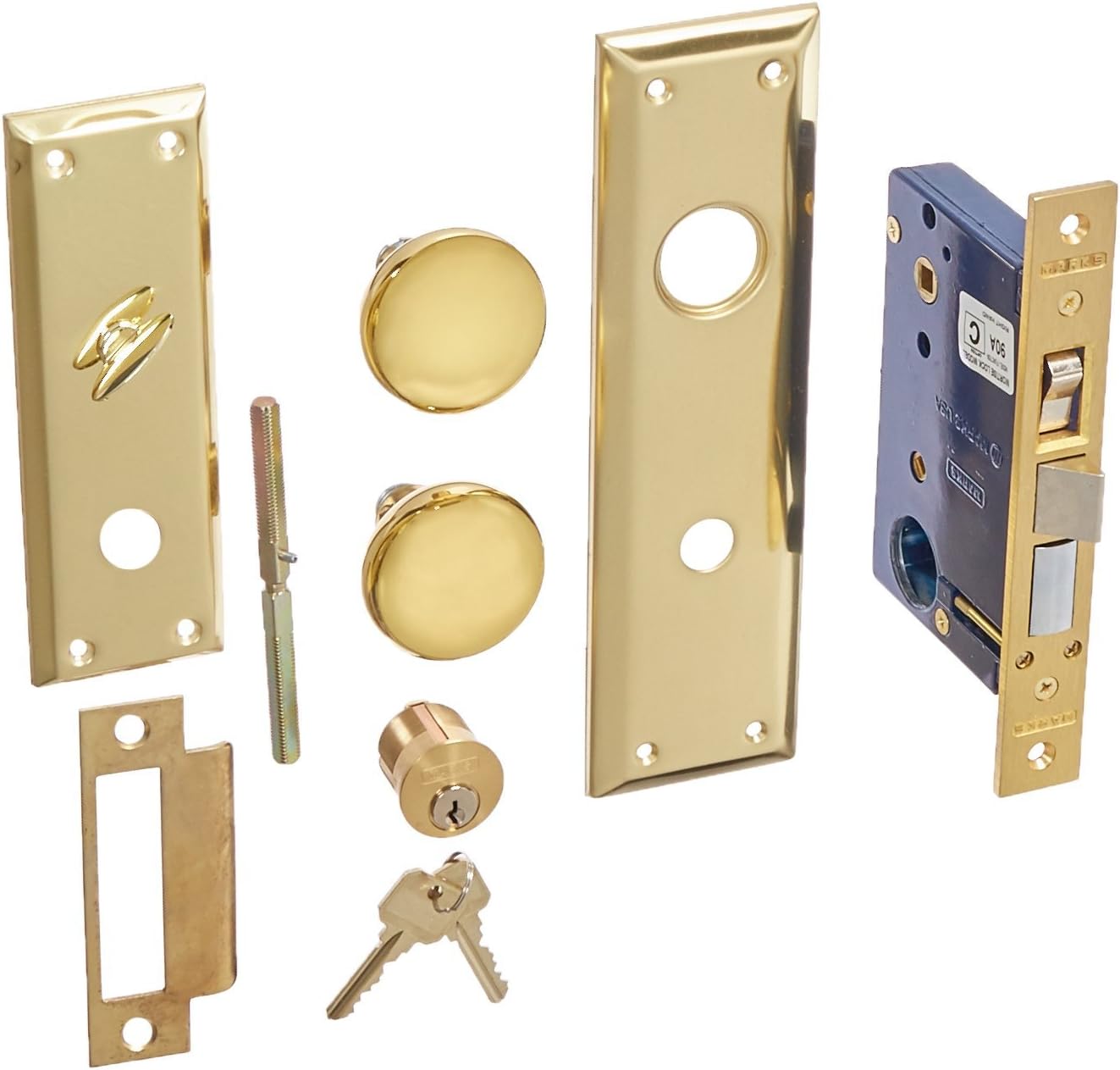 Marks Metro 91A/3-X Left Hand Apartment Entry Heavy Duty Mortise ...