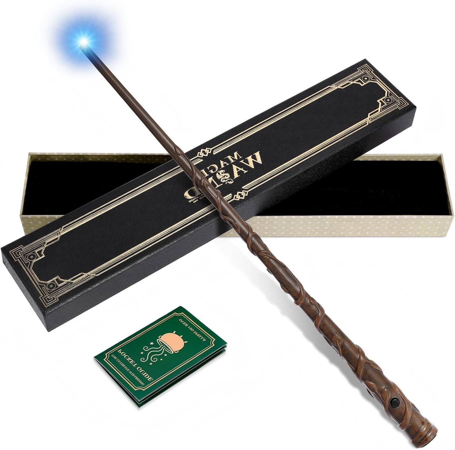 Amazon.com: CaptainWiz Light Up Magic Wizard Wand with White Lighting ...