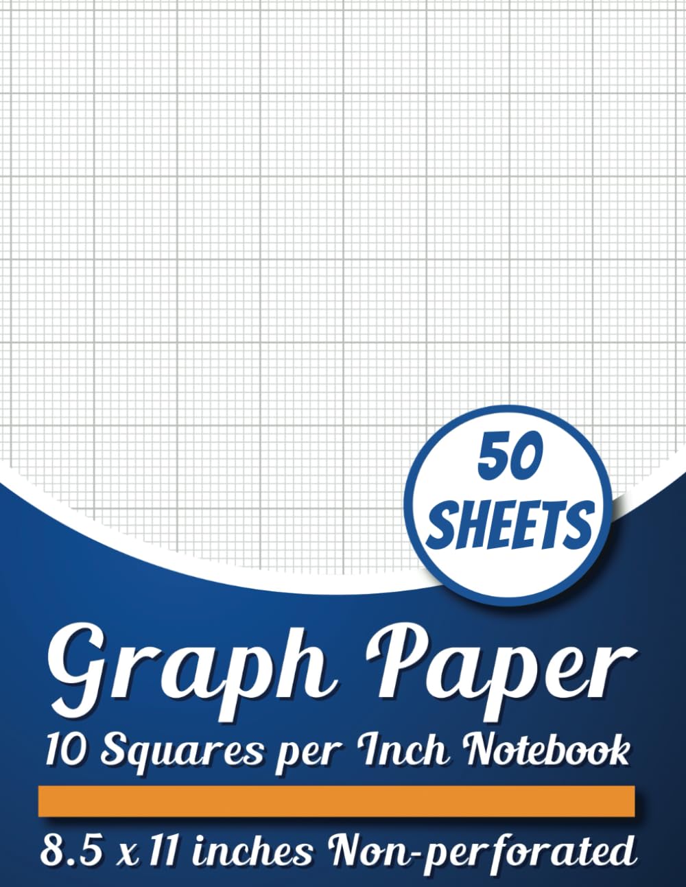 Graph Paper 10 Squares Per Inch Notebook: 10 Lines Per Inch, 8.5 X 11 ...