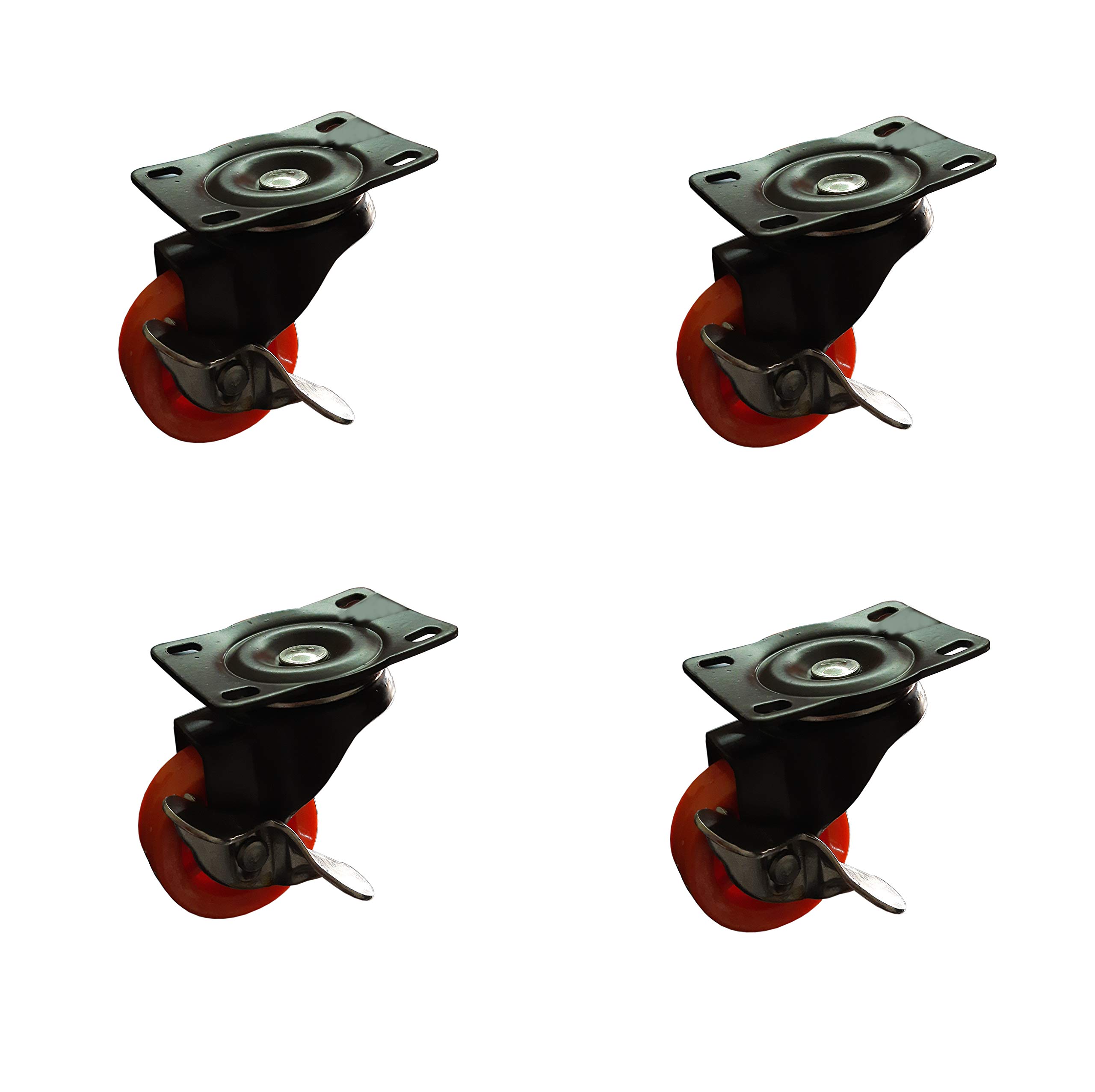 Buy Umiya Moving Castor Wheels, 2" Single Wheel(With Lock) puff Caster ...