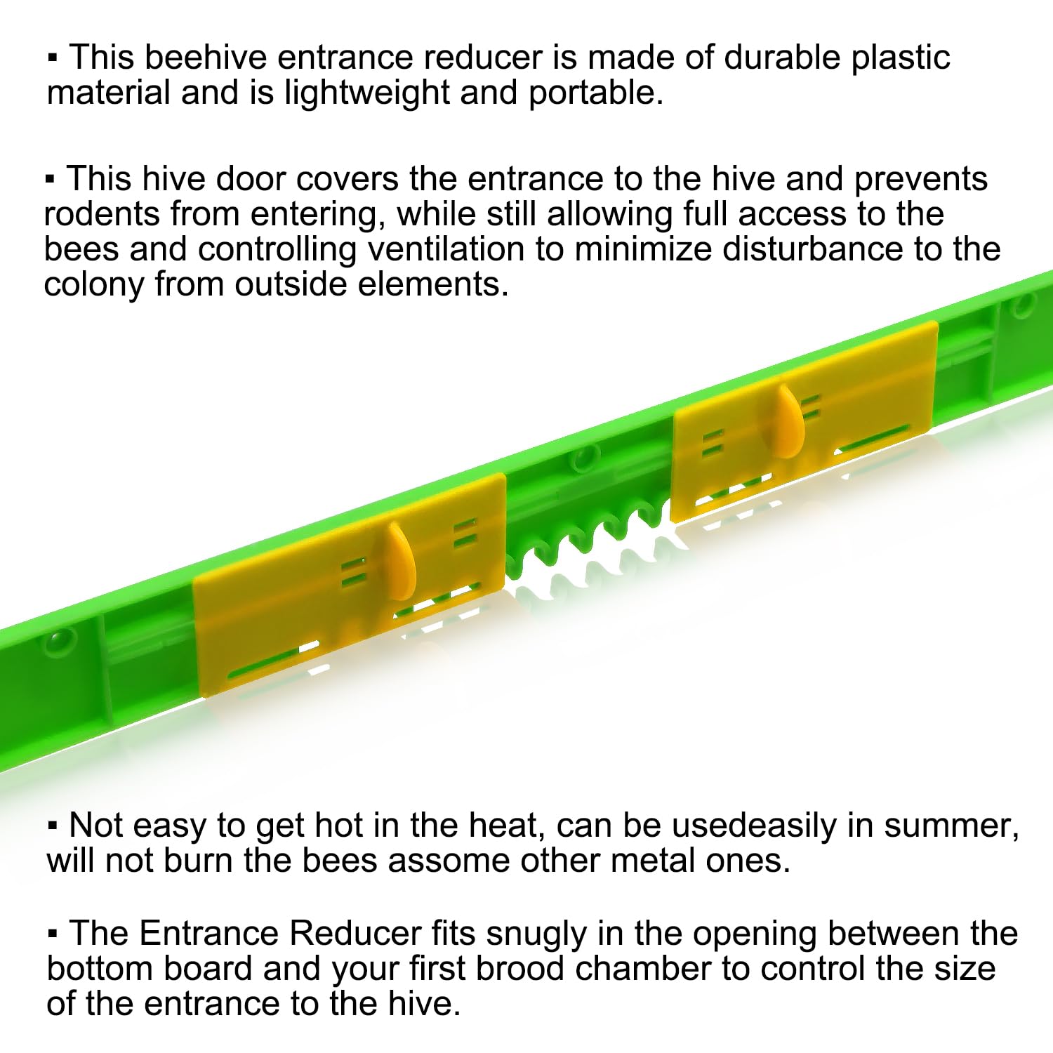Snapklik.com : 6 Pack Bee Hive Entrance Reducer 10 Frame Adjustable ...