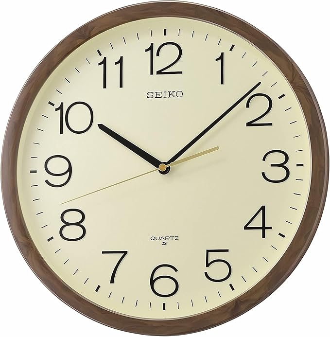Amazon.com: Seiko Shigato Wall Clock, Cream : Home & Kitchen