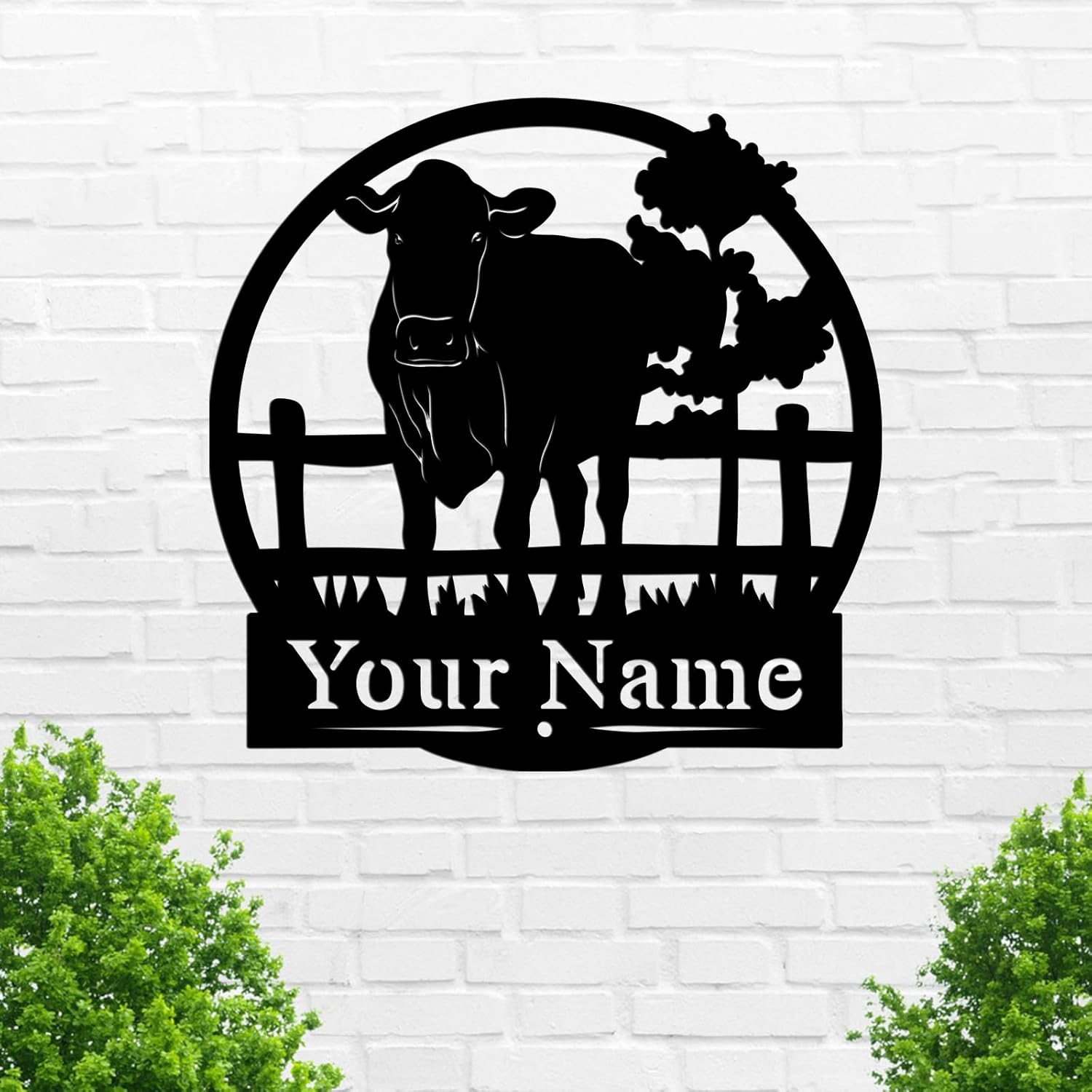 Amazon.com: Farm Metal Sign Custom,Farmhouse Cow Metal Sign ...
