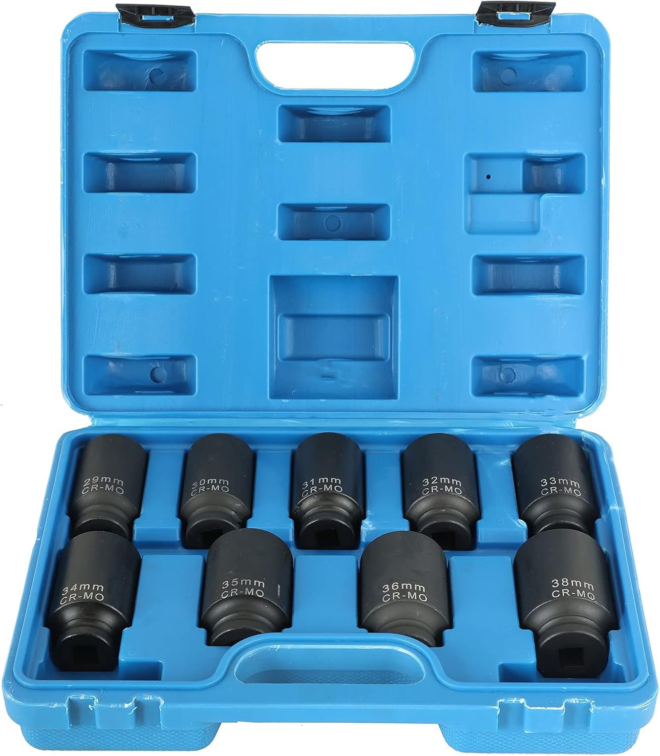 DASBET 1/2"Drive Deep Impact Socket Set | 9PCS 6 Point 29-38mm Drive ...