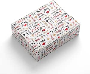 Amazon.com: TYYMNDWP Faith Church Ministry Serve Wrapping Paper for ...