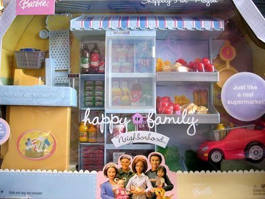 Amazon.com: Barbie Happy Family Shopping Fun Playset Supermarket (2004 ...