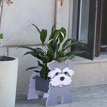 Amazon.com : Gochoi Schnauzer Gifts for Women,Schnauzer Dog Planter ...