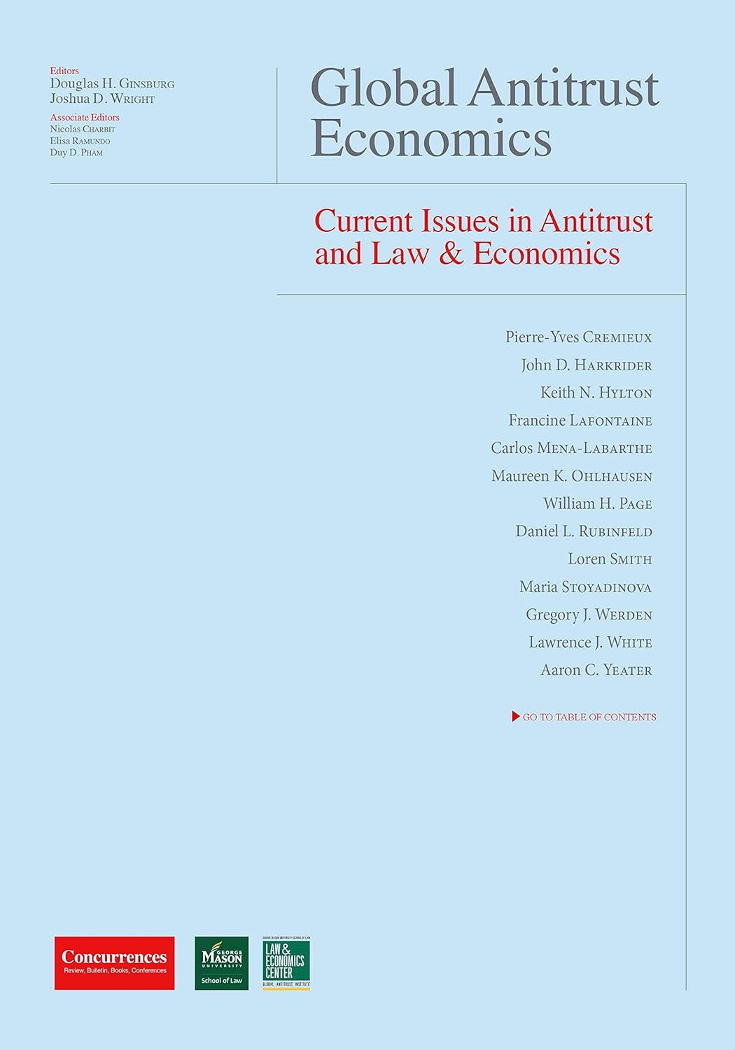 Global Antitrust Economics - Current Issues in Antitrust and Law ...