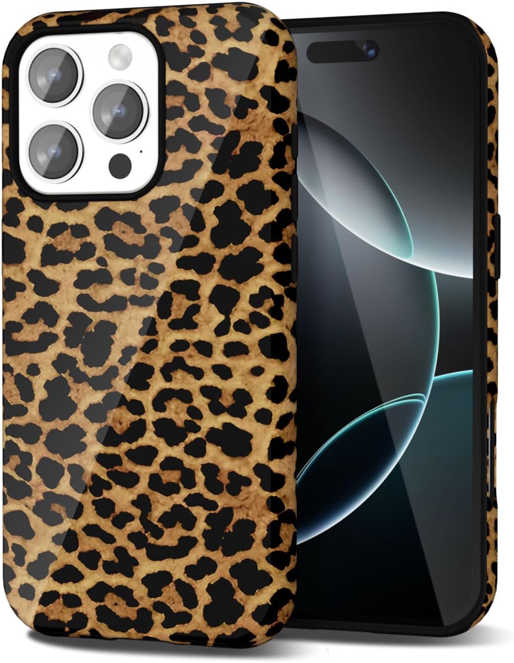 Amazon.com: iPhone 16 Pro Aesthetic Cheetah Print Stars Pendant Y2K ...