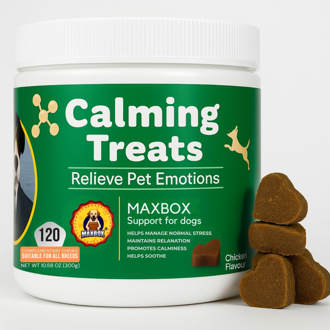 Calming Dog Treats - Dog Calming Tablets That Work，120 Anxiety Relief ...