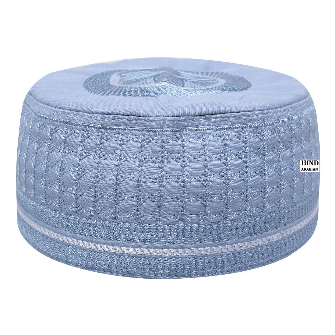 Buy HIND ARABIAN Men's Cotton Namaz Topi Cap (010_Blue_22.5 Inch) at ...
