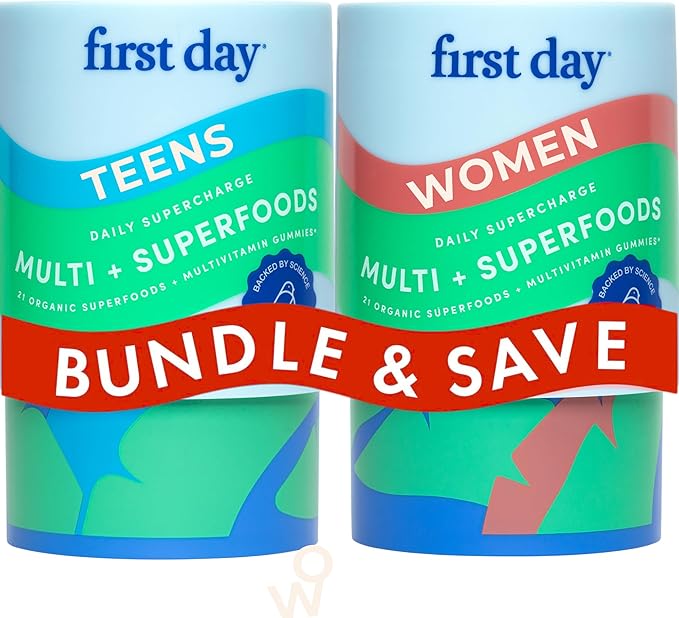 Amazon.com: FIRST DAY Womens Multivitamin & Teens Multivitamin Gummies ...