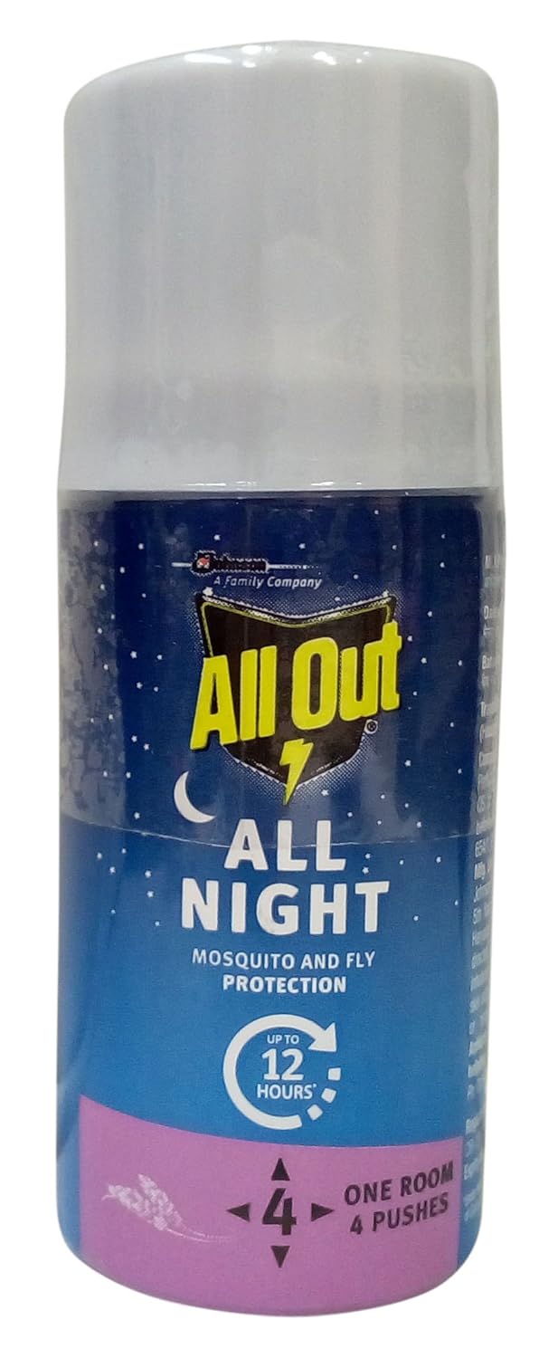 All Out All Night Mosquito and Fly Protection Spray, 15ml Bottle ...
