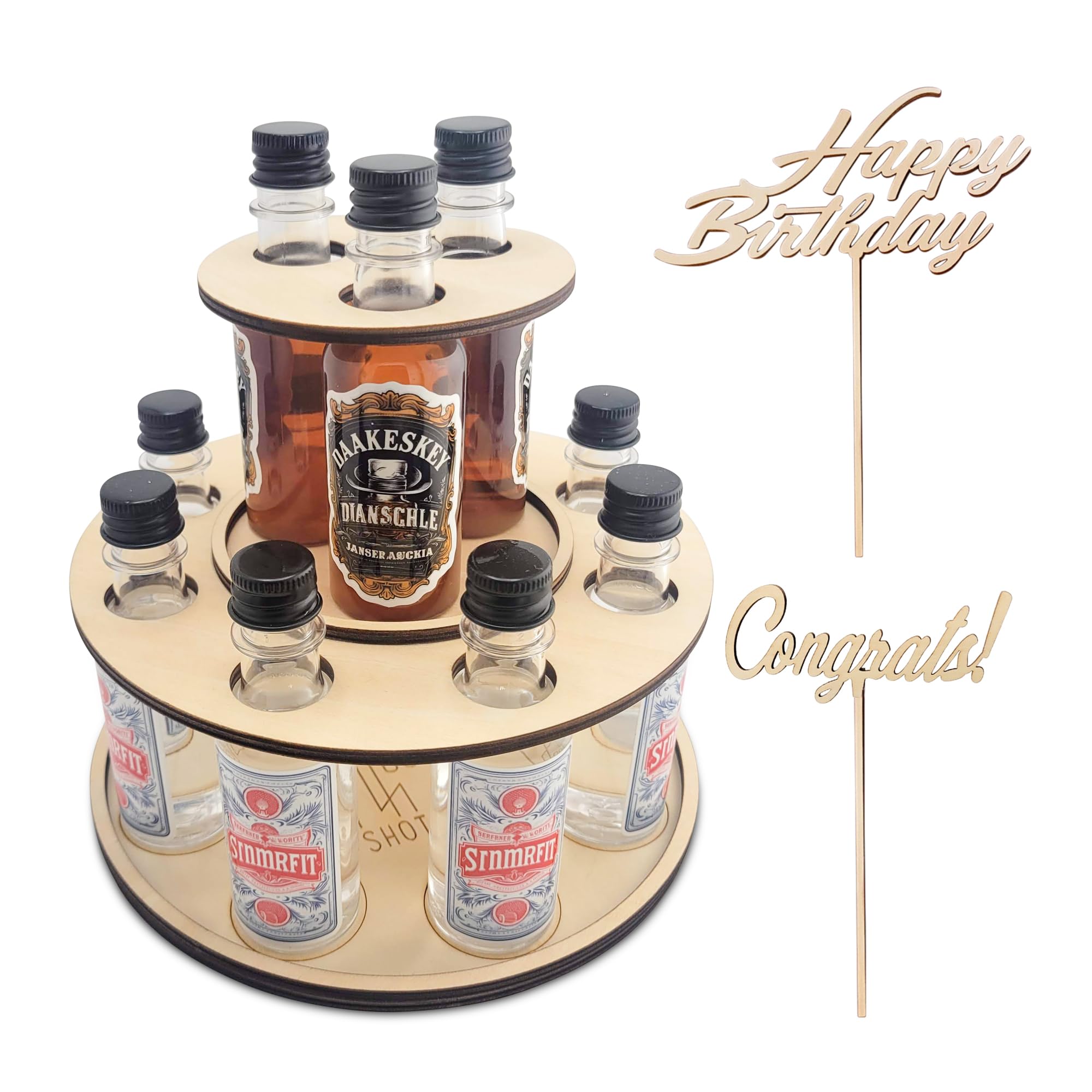 Amazon.com: Shot Cake Party Display for Mini Liquor Bottles | 21st ...