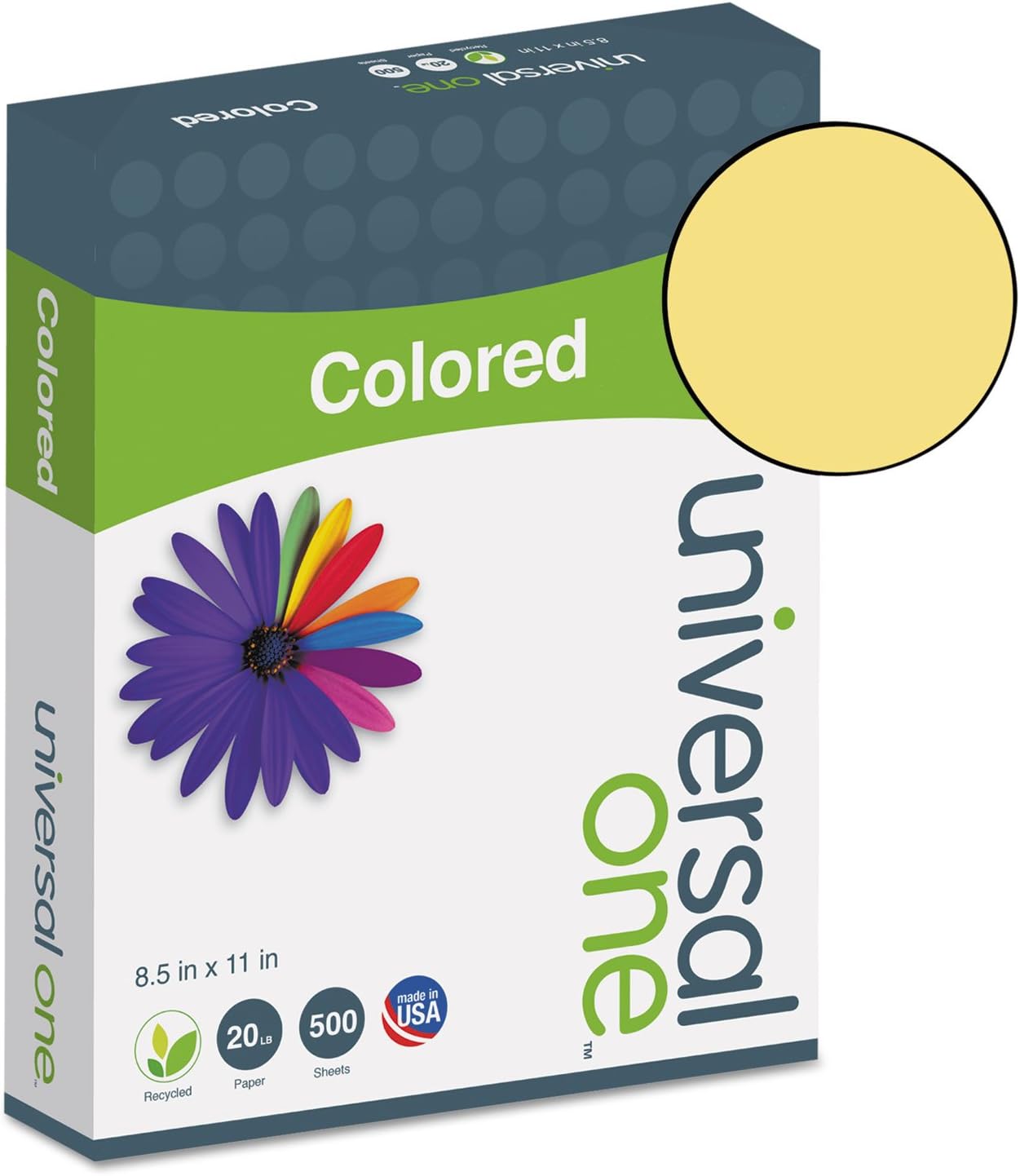 Amazon.com : Universal Colored Paper, 20 lb., 8-1/2 x 11, Goldenrod ...