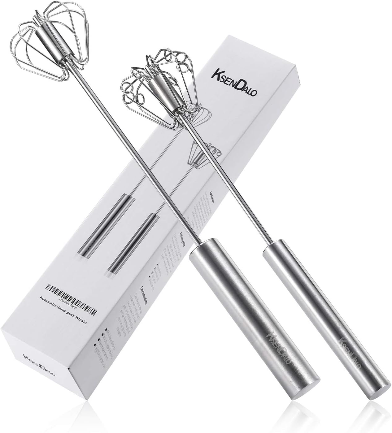 Amazon.com: AmasSmile® Stainless Steel Easy Whisk Frother, Semi ...
