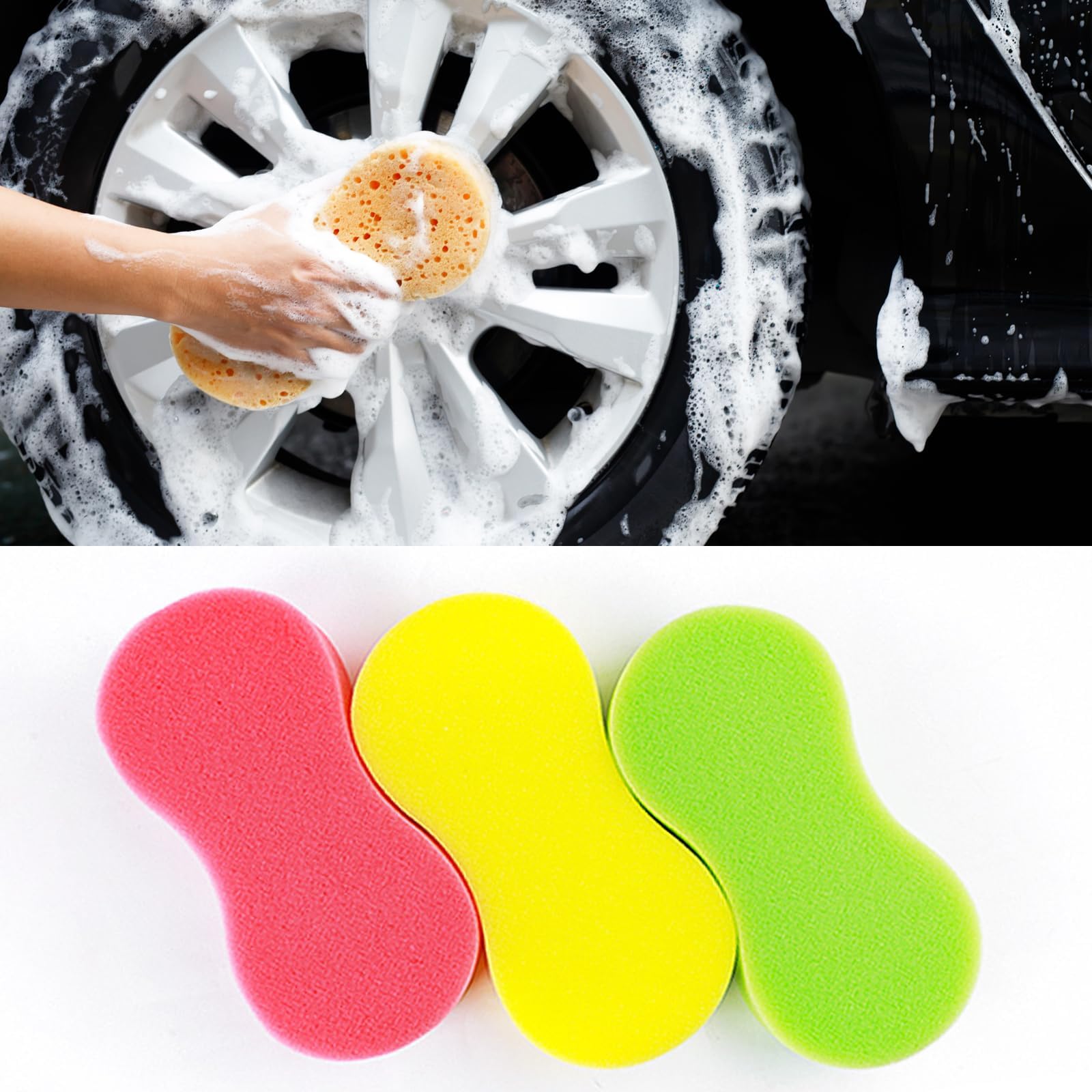 Amazon.com: Lantee Large Sponges - Car Cleaning Supplies - Big 10 Pcs ...