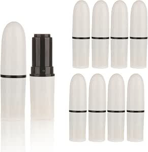Amazon.com: COSIDEA 10PCS Empty Plastic Round Bullet lipstick tubes ...