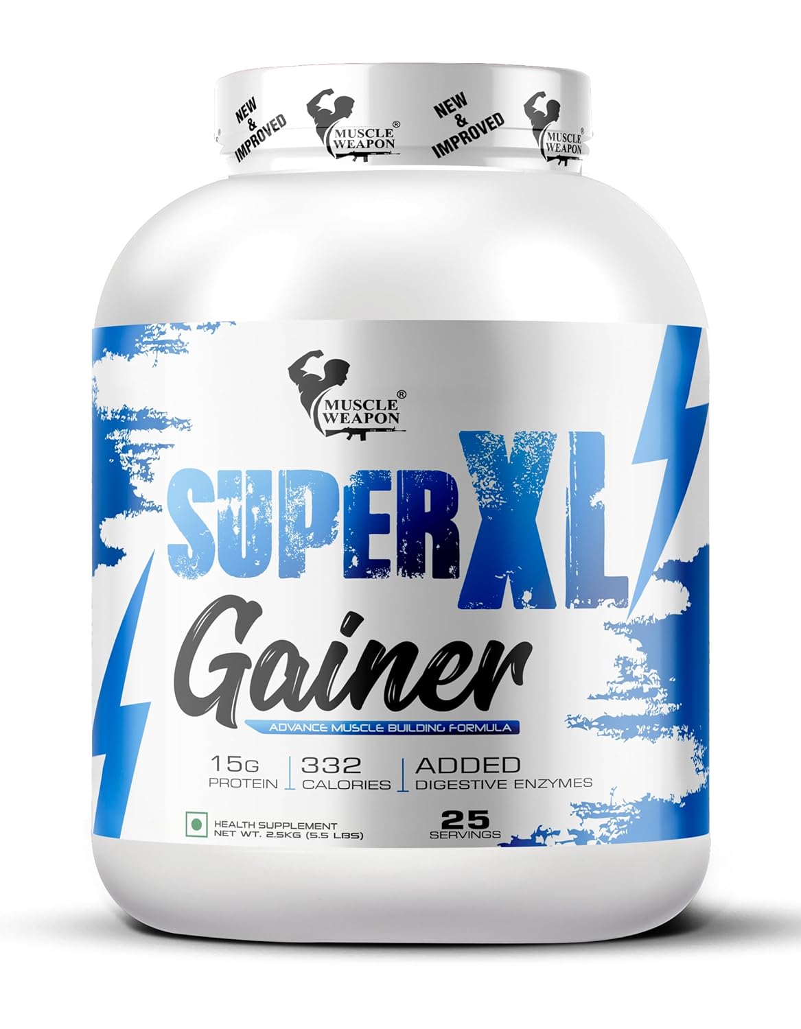 Muscle Weapon Super XL Mass Gainer with Muscle Mass and Weight Gain ...