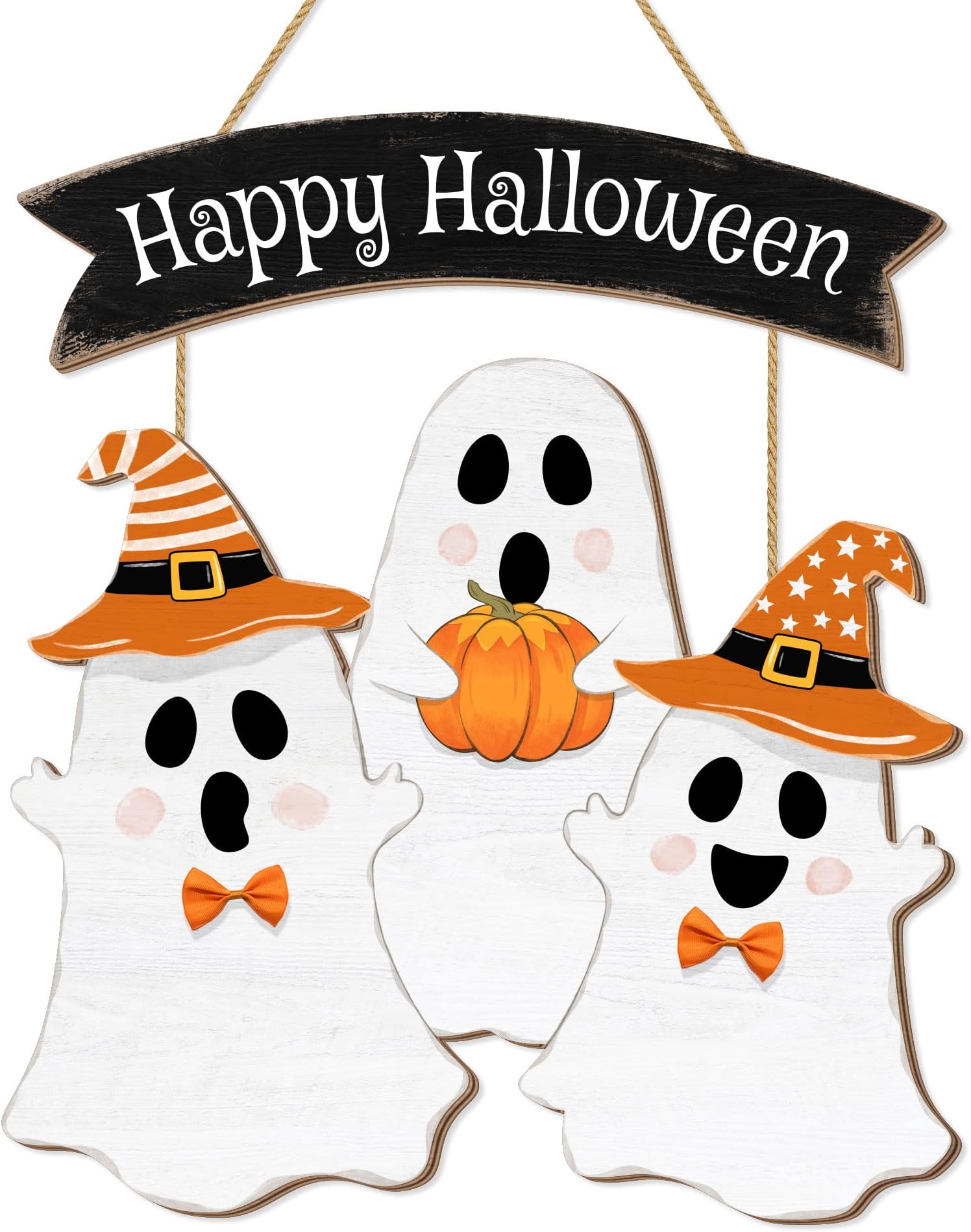 Amazon.com: Halloween Decorations Welcome Door Sign Halloween Front ...