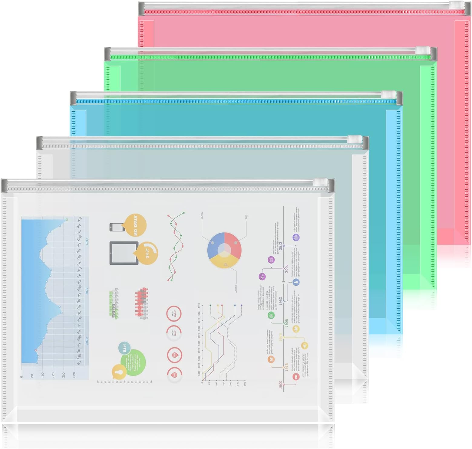 WWW A4 Zipper Plastic Envelopes,Expanding File Wallet Document Folder ...