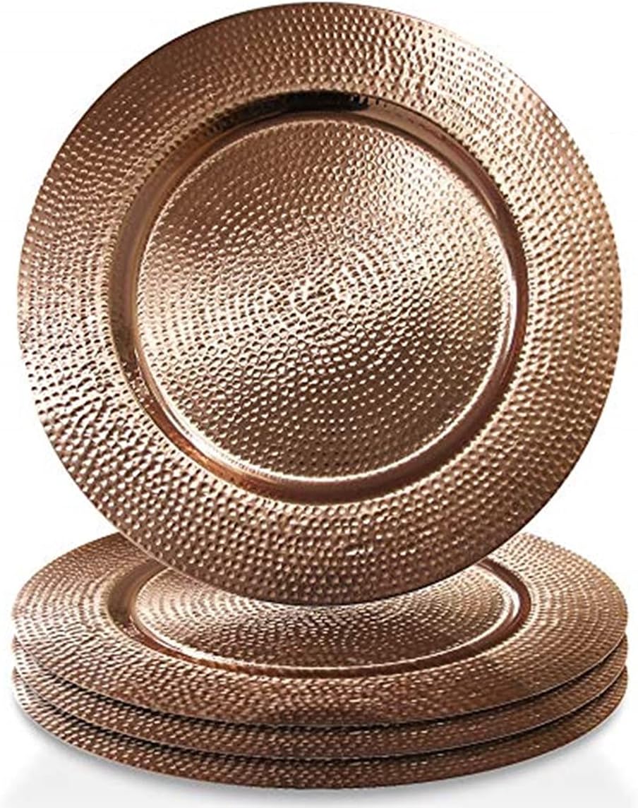 Amazon.com | American Atelier Charger Plate Large 13” Set of 4 ...