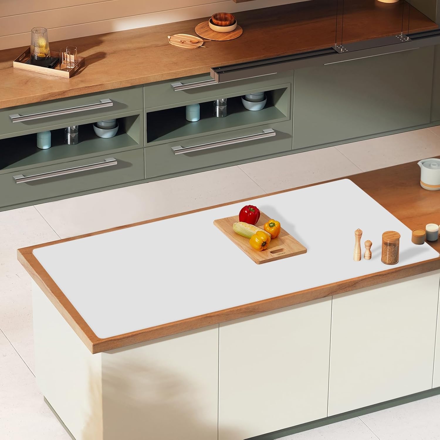Amazon.com: Large Silicone Countertop Protector Mat 15.7x78.7in, Heat ...
