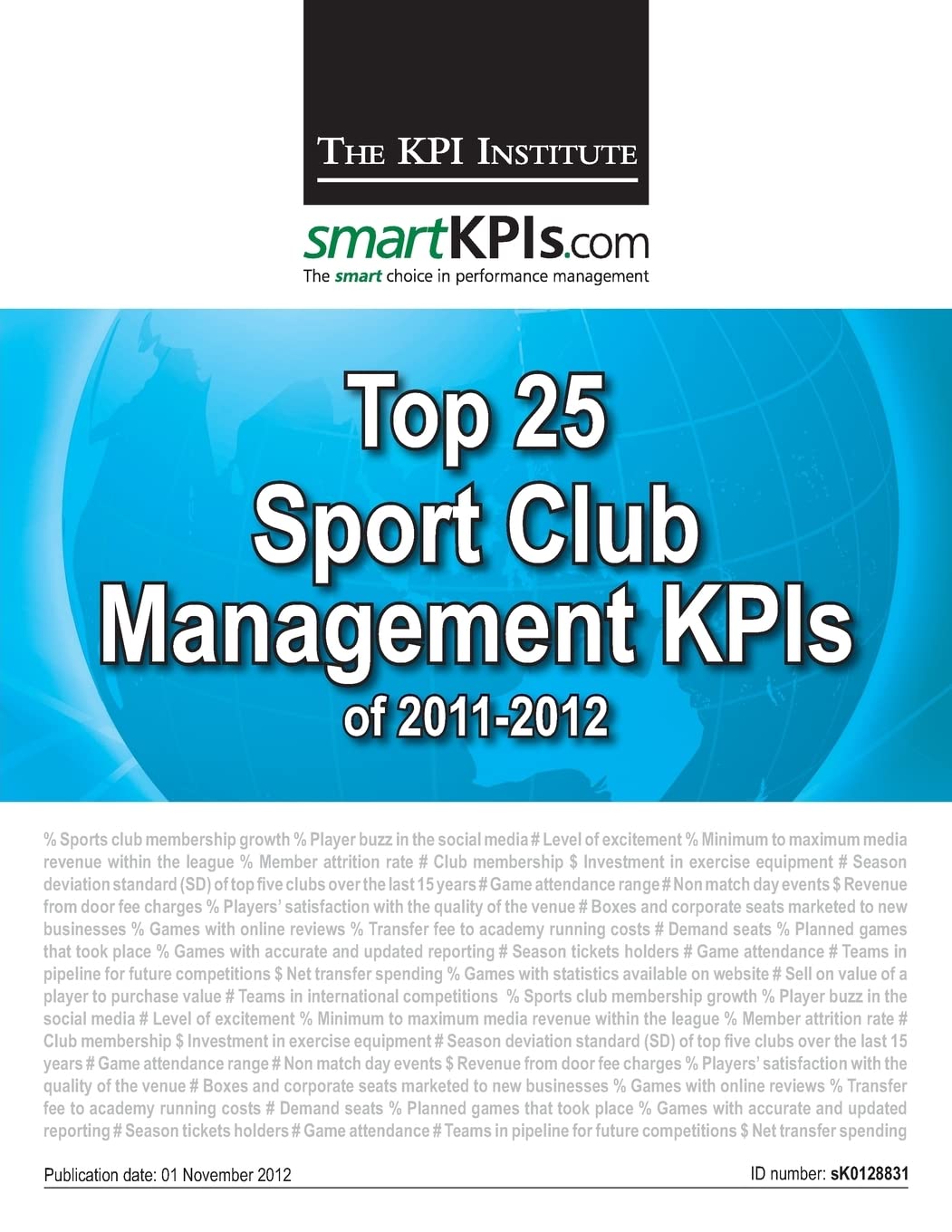 Amazon.com: Top 25 Sport Club Management KPIs of 2011-2012: ...