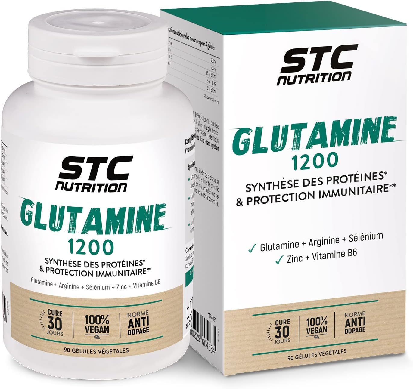 STC NUTRITION - Glutamine 1200 - Synthèse des protéines & protection ...