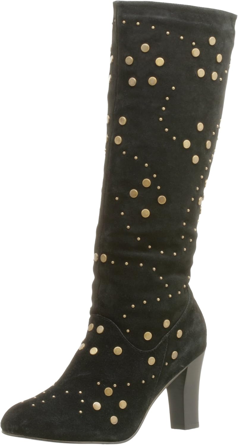 Amazon.com | Volatile Women's Lauren Boot with Grommets,Black Suede,8.5 ...